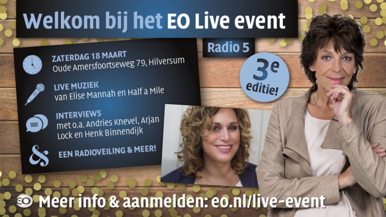 Feestelijke editie 'EO Live event' met Elise Mannah - Cvandaag.nl